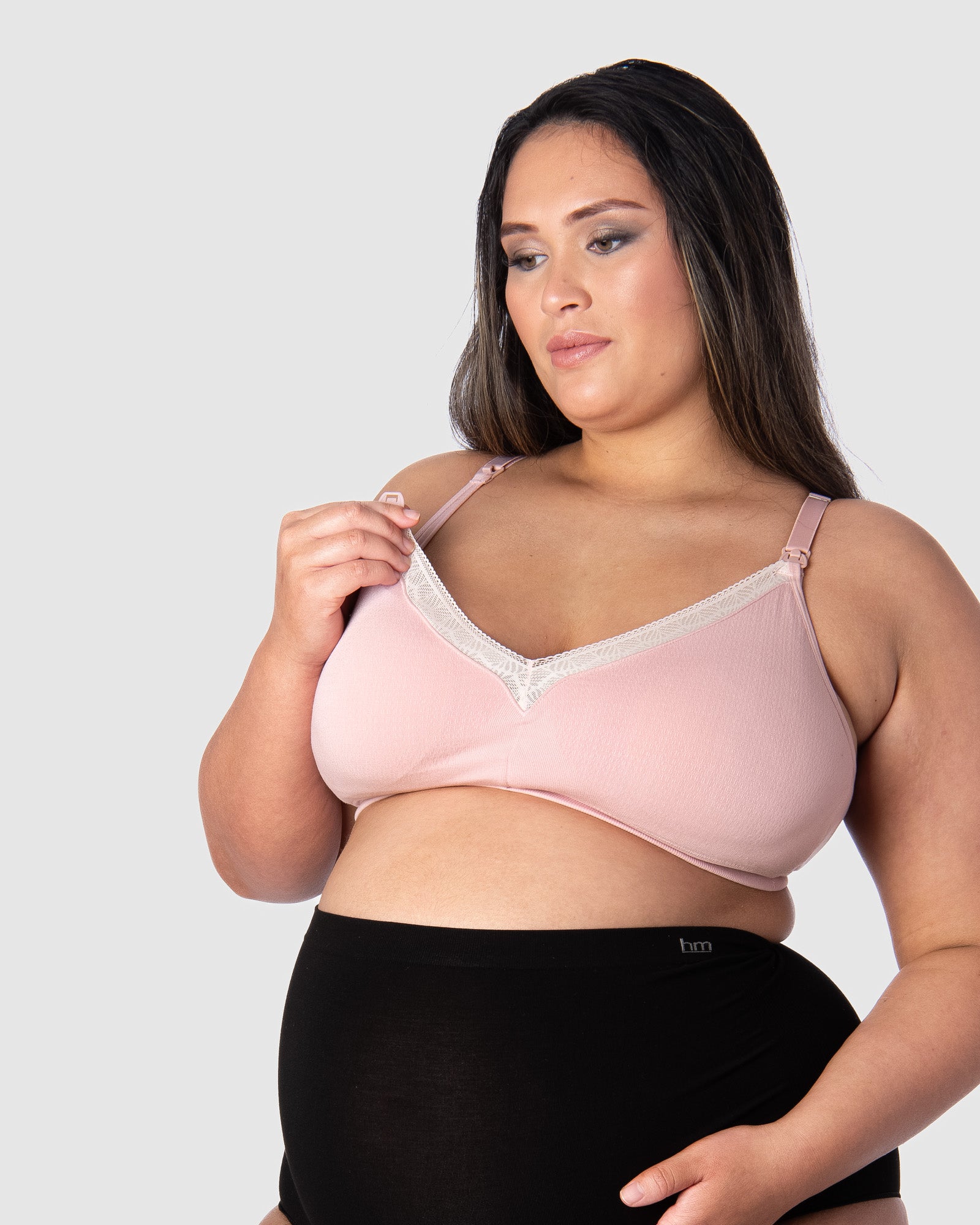 Introducing our newest Nursing Bra: Caress in Lotus Pink and Black – Nest and Sprout
