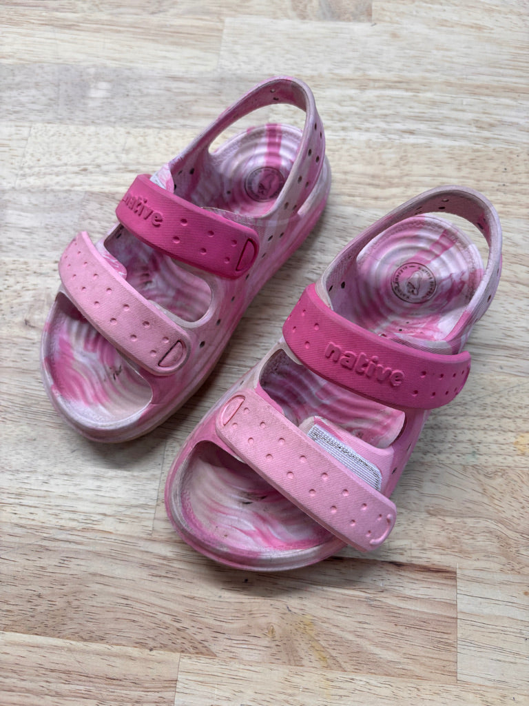 Native Sandals – C9 Pink Tie-Dye Swirl – Nest and Sprout